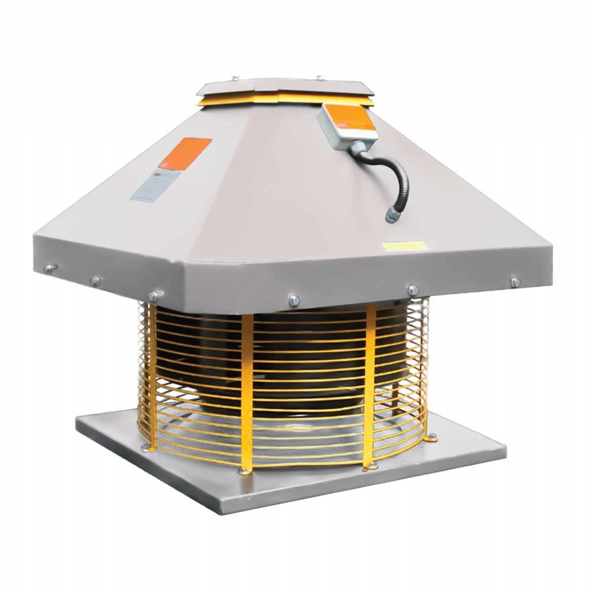 10.000 m³/h / MVR-C-500-4K Çatı Tipi Radyal Fanlar - Çatı Fanları ...